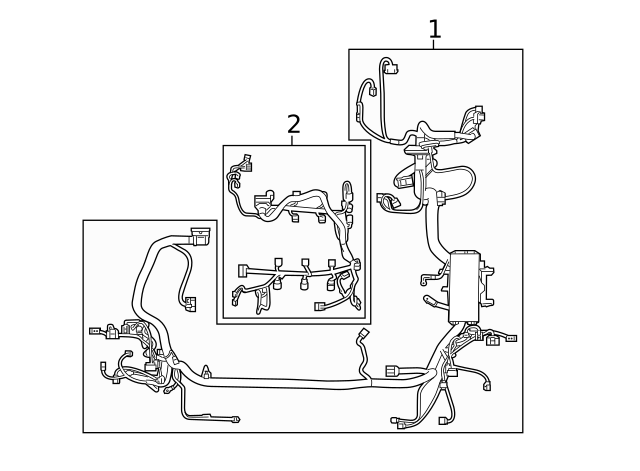2019-2020 Ford Engine Harness KU5Z-12A581-C | TascaParts.com
