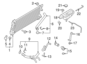 2015-2023 Ford F-150 Lower Hose FL3Z-8286-C | TascaParts.com