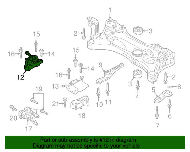 5Q0-199-262-BJ - Motor Mount - 2015 Volkswagen | VW Direct Auto Parts