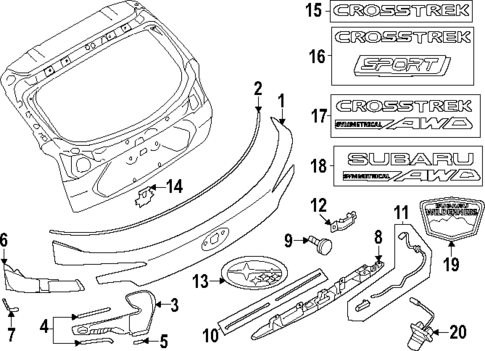 Subaru exterior parts store