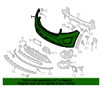 2016-2018 Kia Sorento Bumper Cover 86511 C6200 Kia Parts Store Kia ...