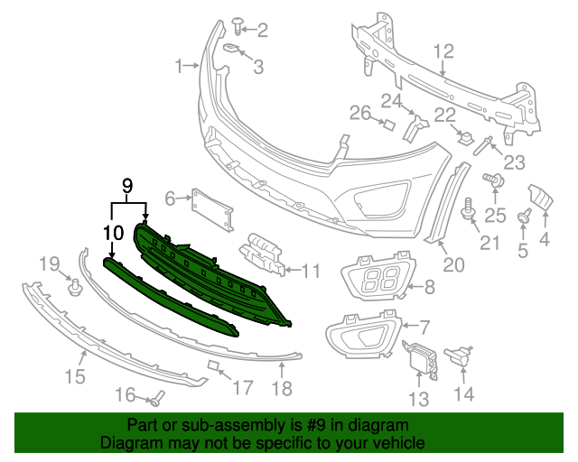2016-2018 Kia Sorento OEM NEW 2016-18 Kia Sorento Adaptive Cruise Front ...