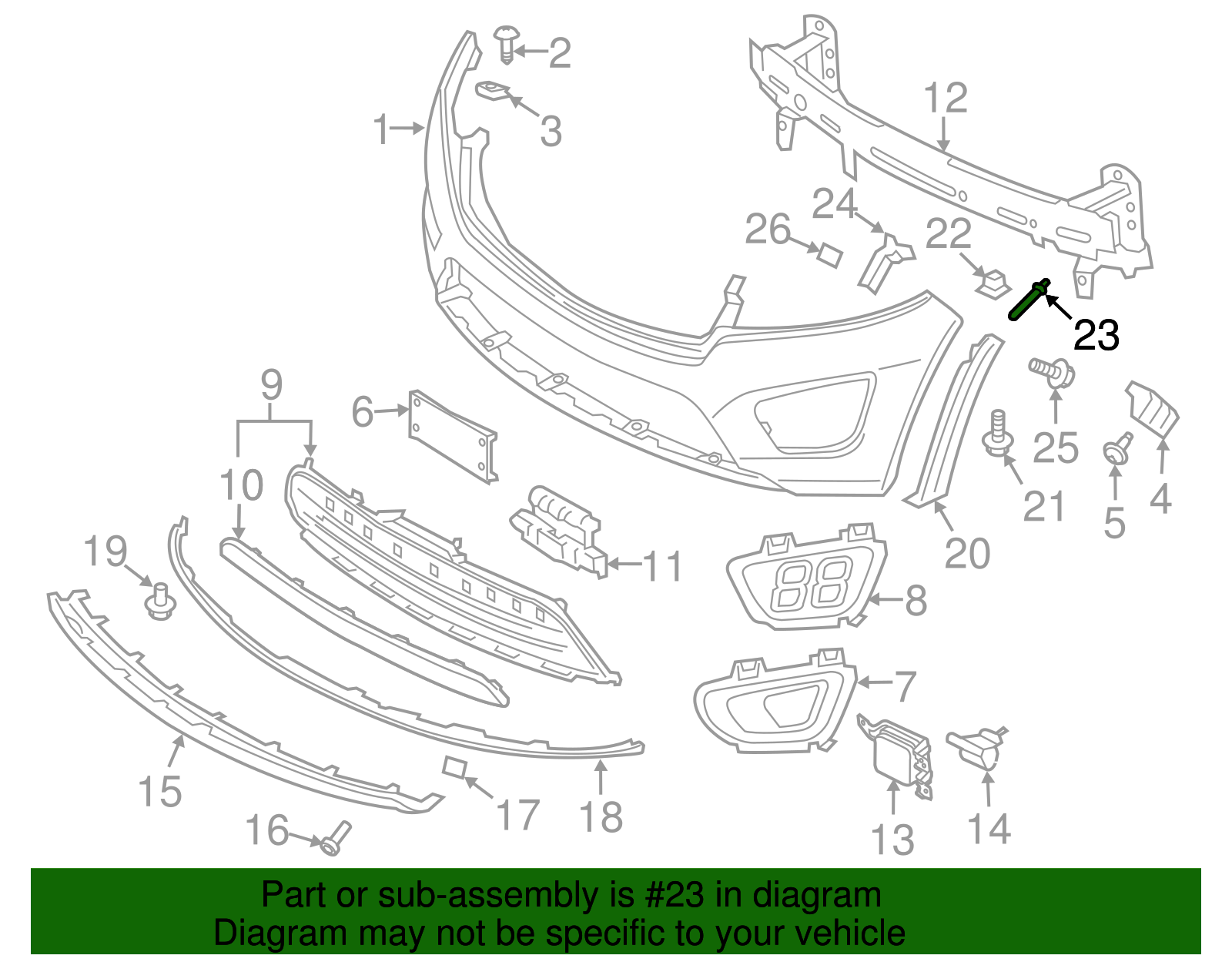 14160-03103 - Bumper Cover Rivet 2009-2025 Kia | Kia.Parts Store
