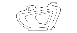 2016-2018 Kia Sorento | Fog Lamp Bezel | 86525-C6200 | Kia Auto Parts