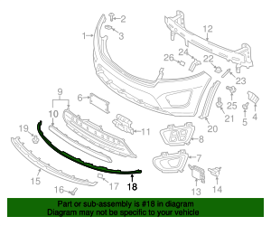 86567-C6200 - Valance 2016-2018 Kia Sorento | Kia.Parts Store