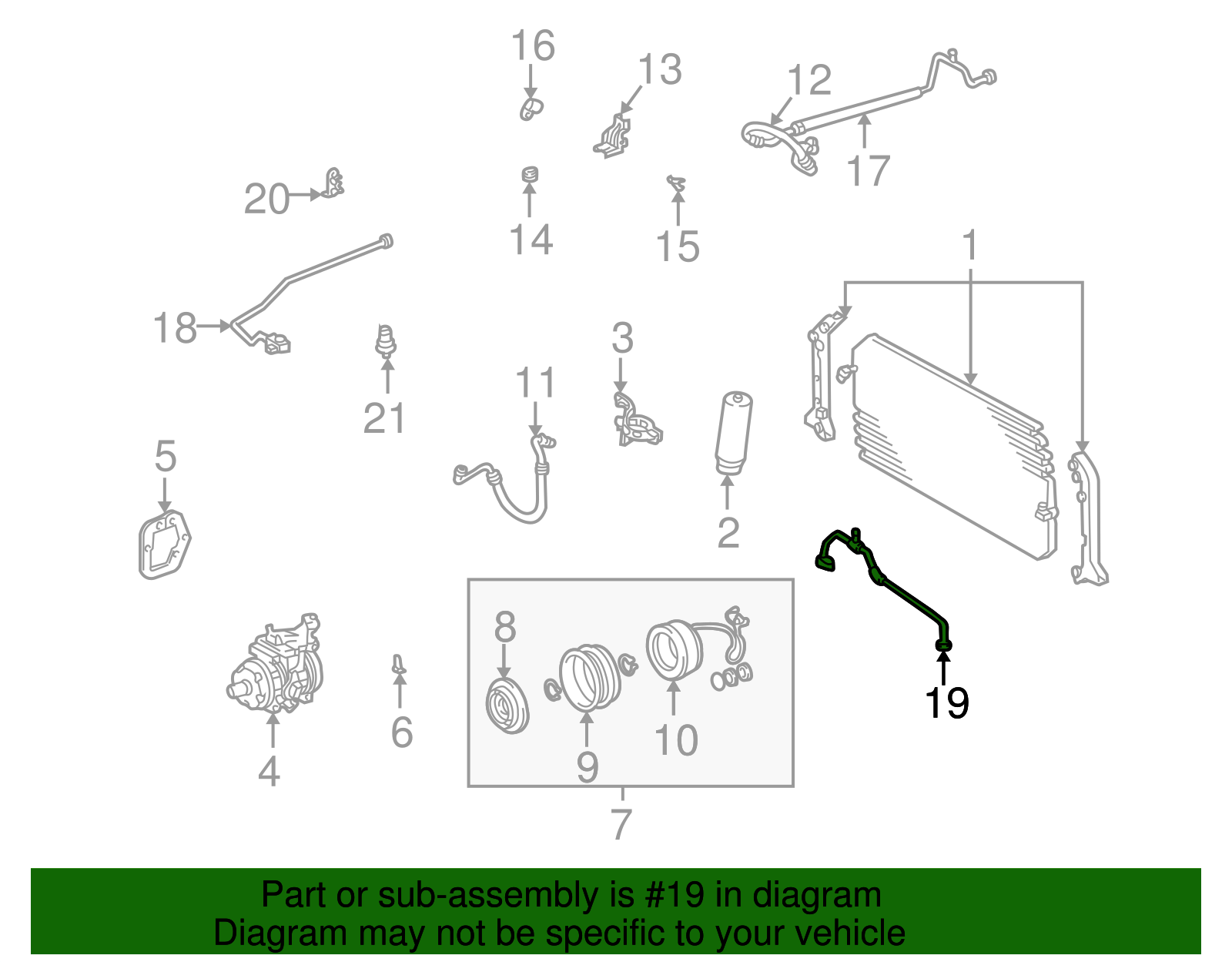 1997-2001 Lexus ES300 AC Line 88716-06110 | OEM Parts Online