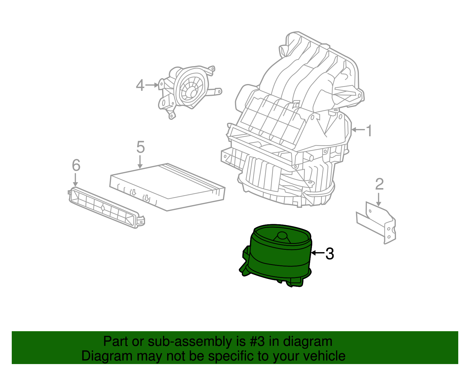 79310-T0A-A01 - 2012-2016 Honda CR-V - Motor Assembly Fan | Genuine Honda Parts