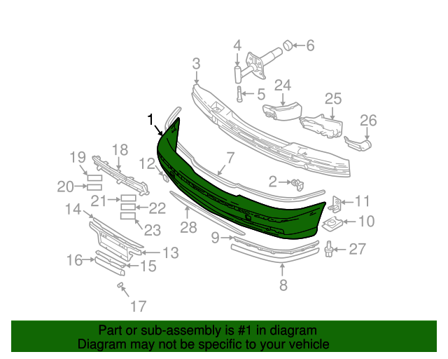 51117030922 - 2001-2003 BMW Bumper Cover (51-11-7-030-922) | BMW of ...
