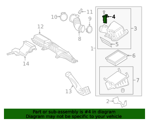 2019-2025 Lexus Air Mass Sensor 22204-24010 | Lexus OEM Parts Online