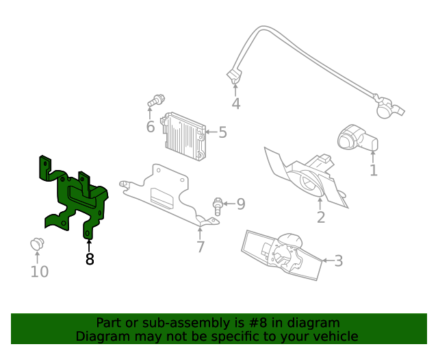 2019-2020 Infiniti QX50 Bracket 28452-5NA1B | OEM Parts Online