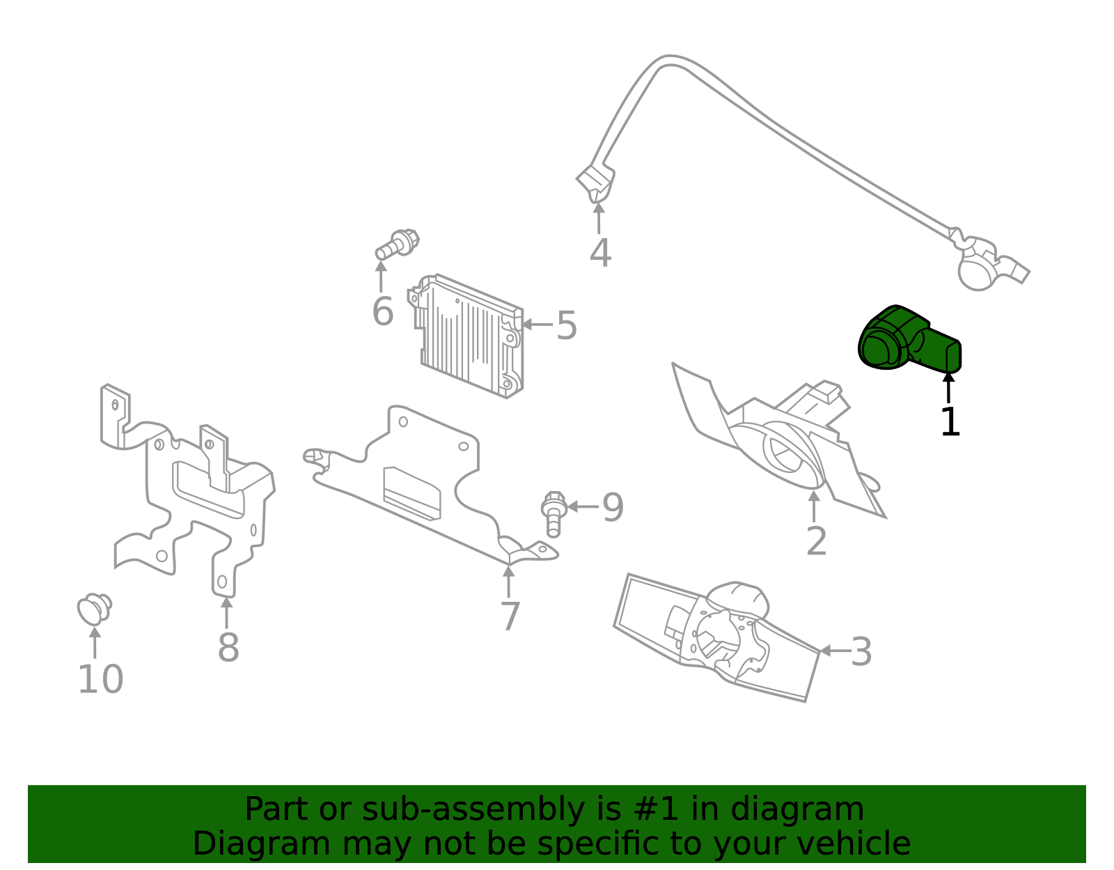 2019-2020 Infiniti QX50 Park Sensor 28438-5NA6B | Infiniti of Orland Park