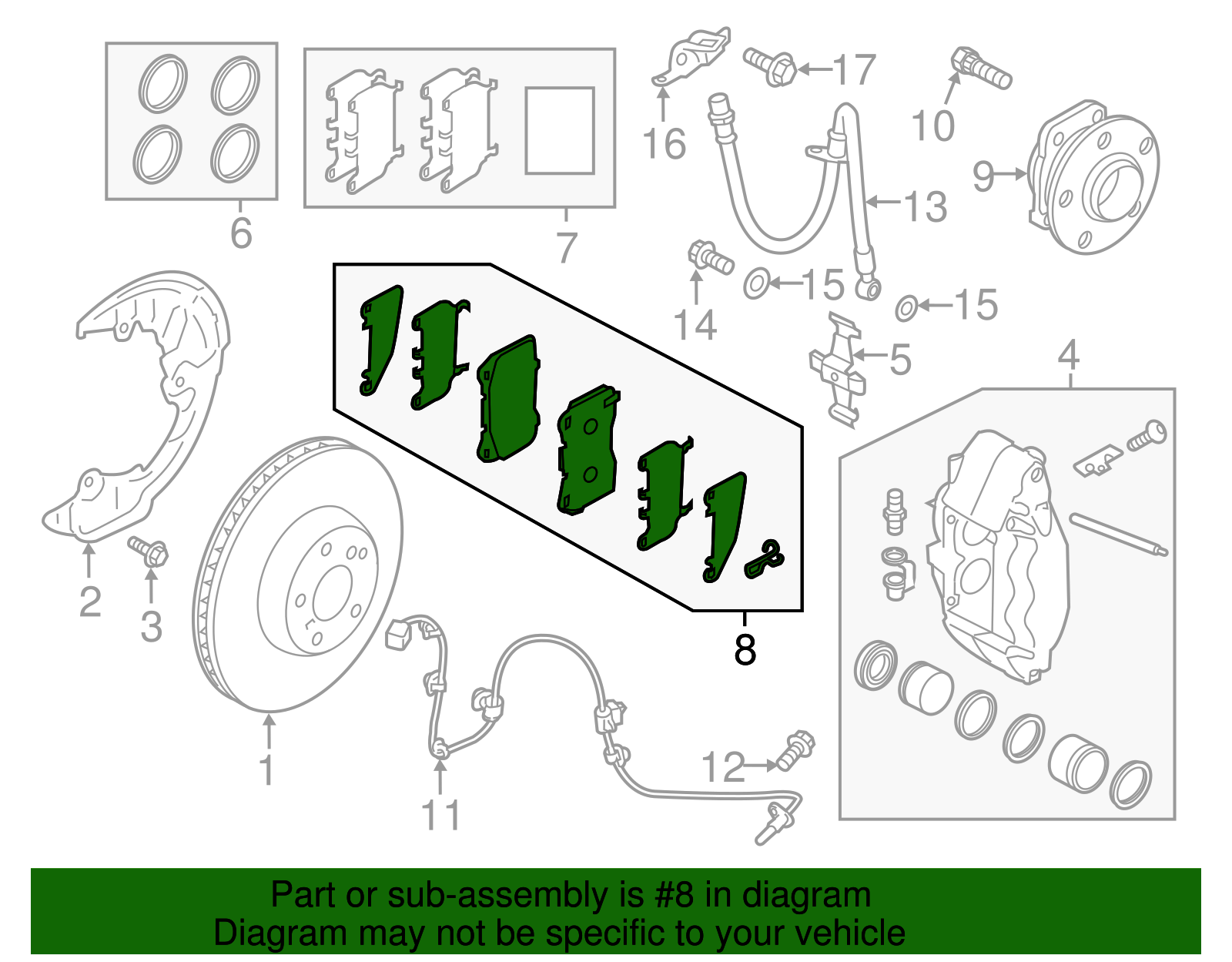 2004-2020 Subaru OEM NEW 2004-2020 Subaru BRZ Impreza WRX STI Front ...