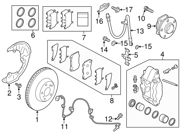 2004-2020 Subaru Brake Pads Front 26296FE100 | OEM Parts Online