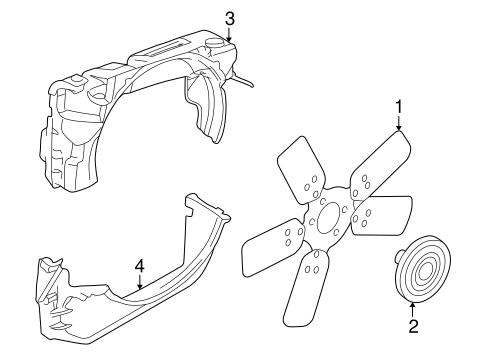 Cooling Fan for 2000 Dodge Durango | Mopar Parts Canada