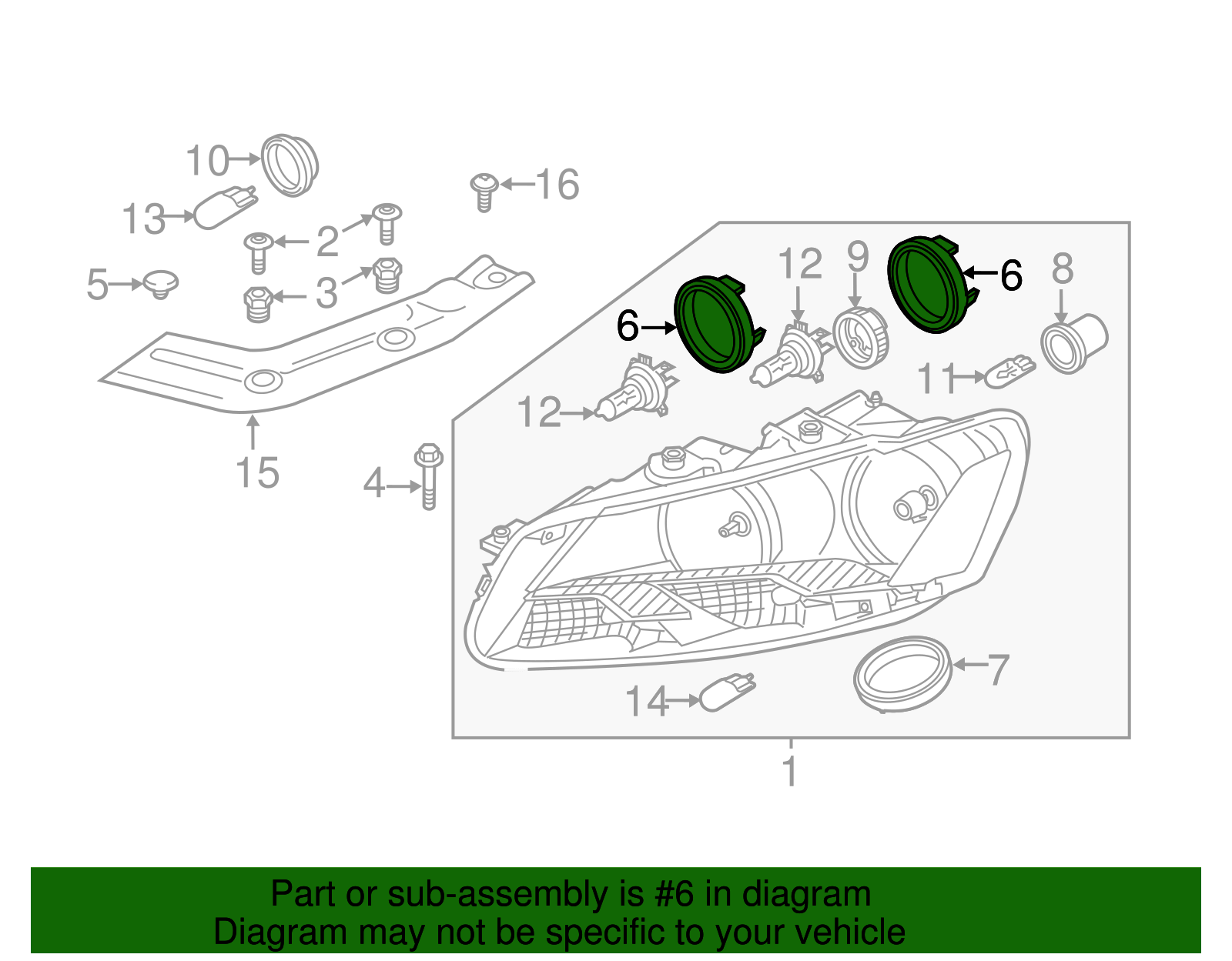 561-941-607 - Rear Cap 2012-2015 Volkswagen Passat | Volkswagen Parts ...