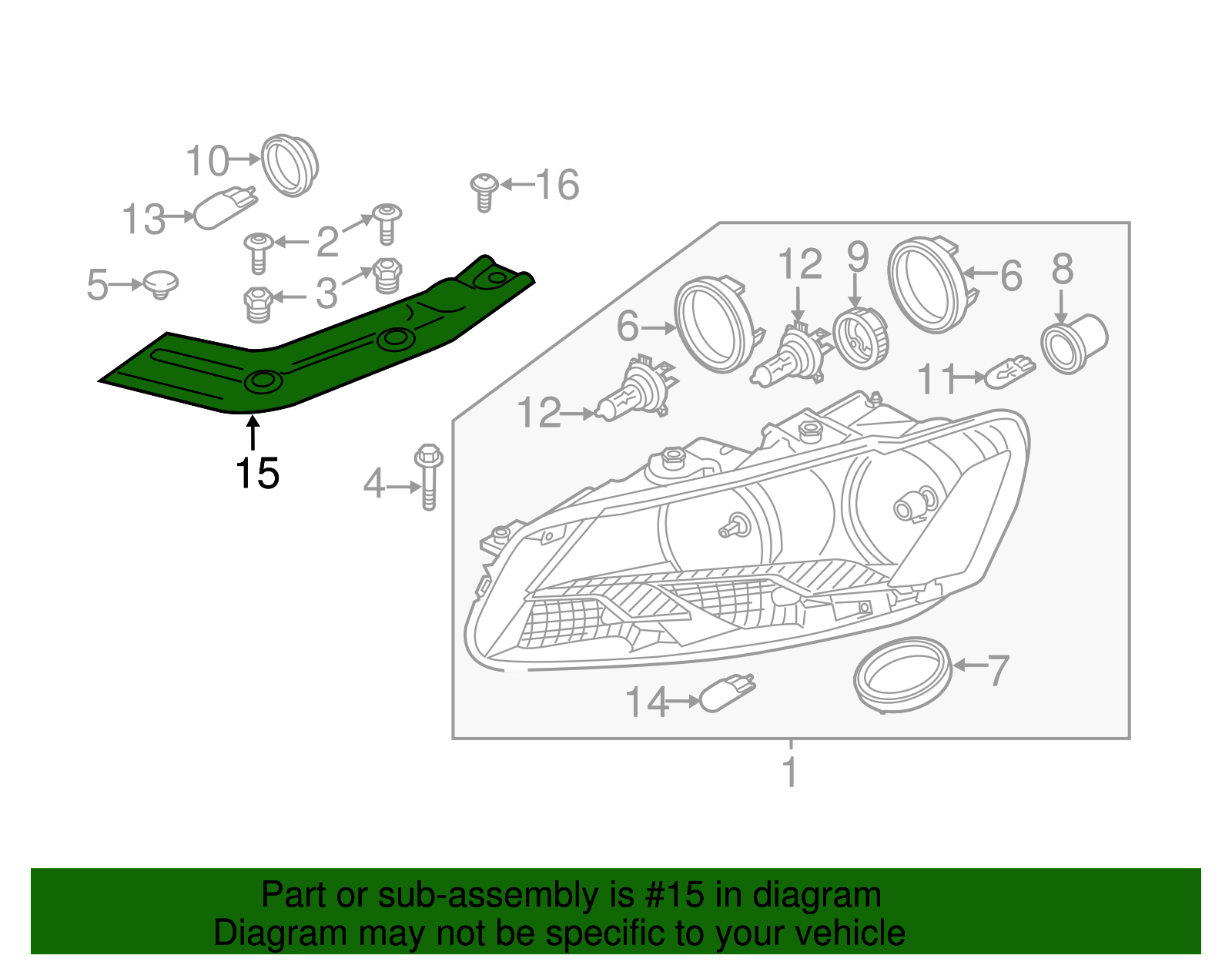 561-805-931 - Mount Bracket 2012-2015 Volkswagen Passat | Volkswagen ...