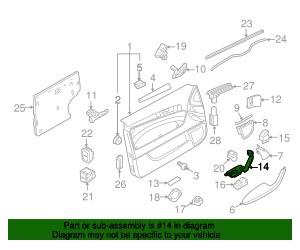 2006-2013 Audi Door Switch Trim Panel 8P4-959-522-D-7PE ...