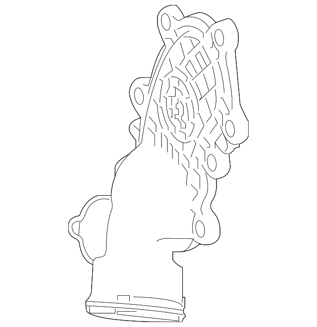 177-200-38-00 - Engine Coolant Inlet Flange 2015-2023 Mercedes-Benz ...