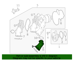 177-200-37-00 - Engine Coolant Outlet Flange 2015-2024 Mercedes-Benz ...