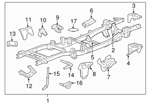 2010-2012 Mopar Frame 68089357ab | TascaParts.com