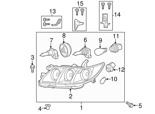 2007-2013 Toyota Signal Lamp Bulb 90981-AF003 | Toyota Parts Center