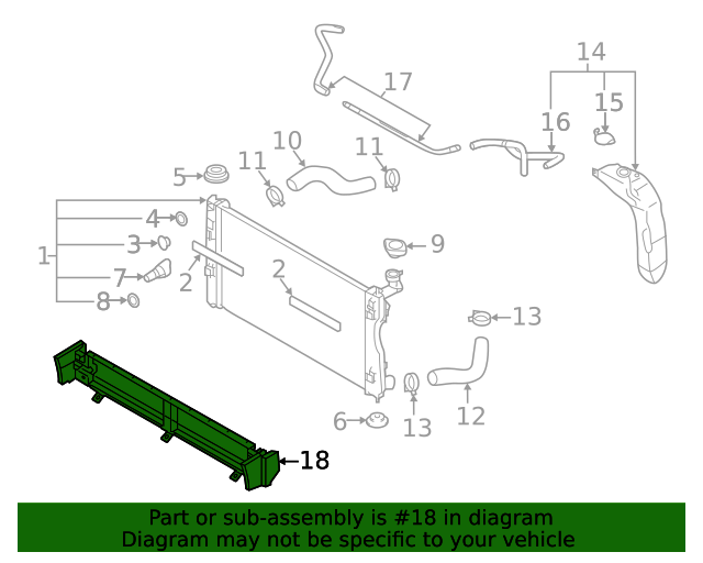 2021-2023 Subaru Crosstrek Radiator Shutter Assembly 52811FL330 ...