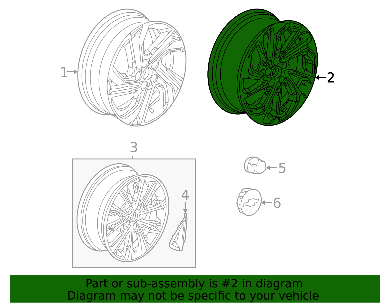 42767482 - F Wheel 2022-2023 Chevrolet Bolt EUV | Big 3 Auto Parts