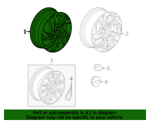 2022-2023 Chevrolet Bolt EUV Wheel 42599172 GM | GMPartsDirect.com