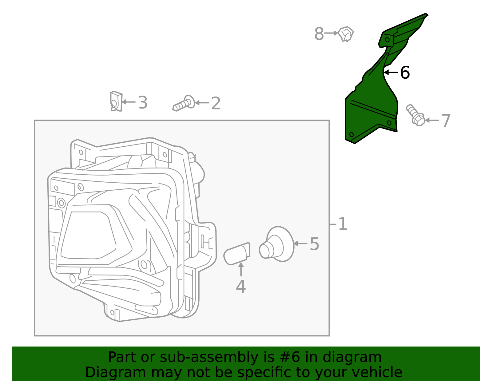 2019-2025 Chevrolet Blazer Bracket 84126208 | QuirkParts