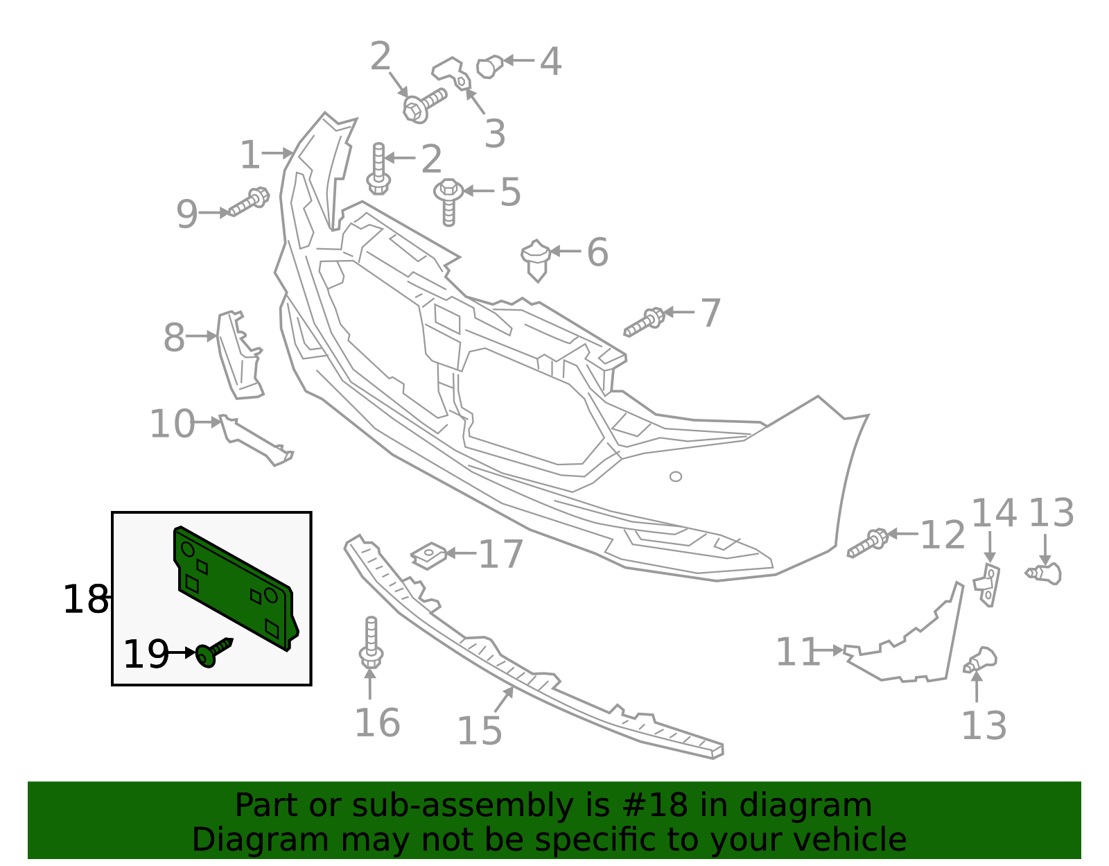 BDTS-50-170B - OEM NEW 2019-2020 Mazda 3 Holder License Plate Bracket ...