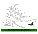 2019-2020 Mazda 3 Air Guide - Driver's Side (LH) BDTT-50-A20B ...