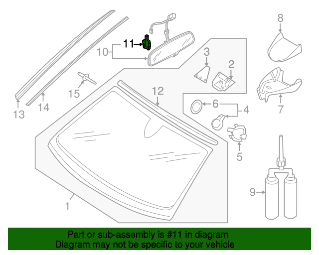 8K0-907-658-E - Humidity Sensor 2008-2014 Audi | AutoNationParts.com