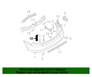 2003-2006 Kia Sorento Bumper Cover Brace 86693 3E000 | QuirkParts