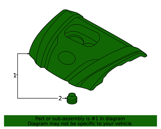 2016-2020 Toyota Engine Cover 11212-WB001 | Toyota Parts Center