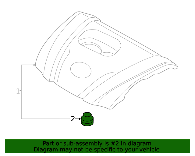 90118-WB452 - Engine Cover Insulator 2016-2020 Toyota | Longo Toyota Parts