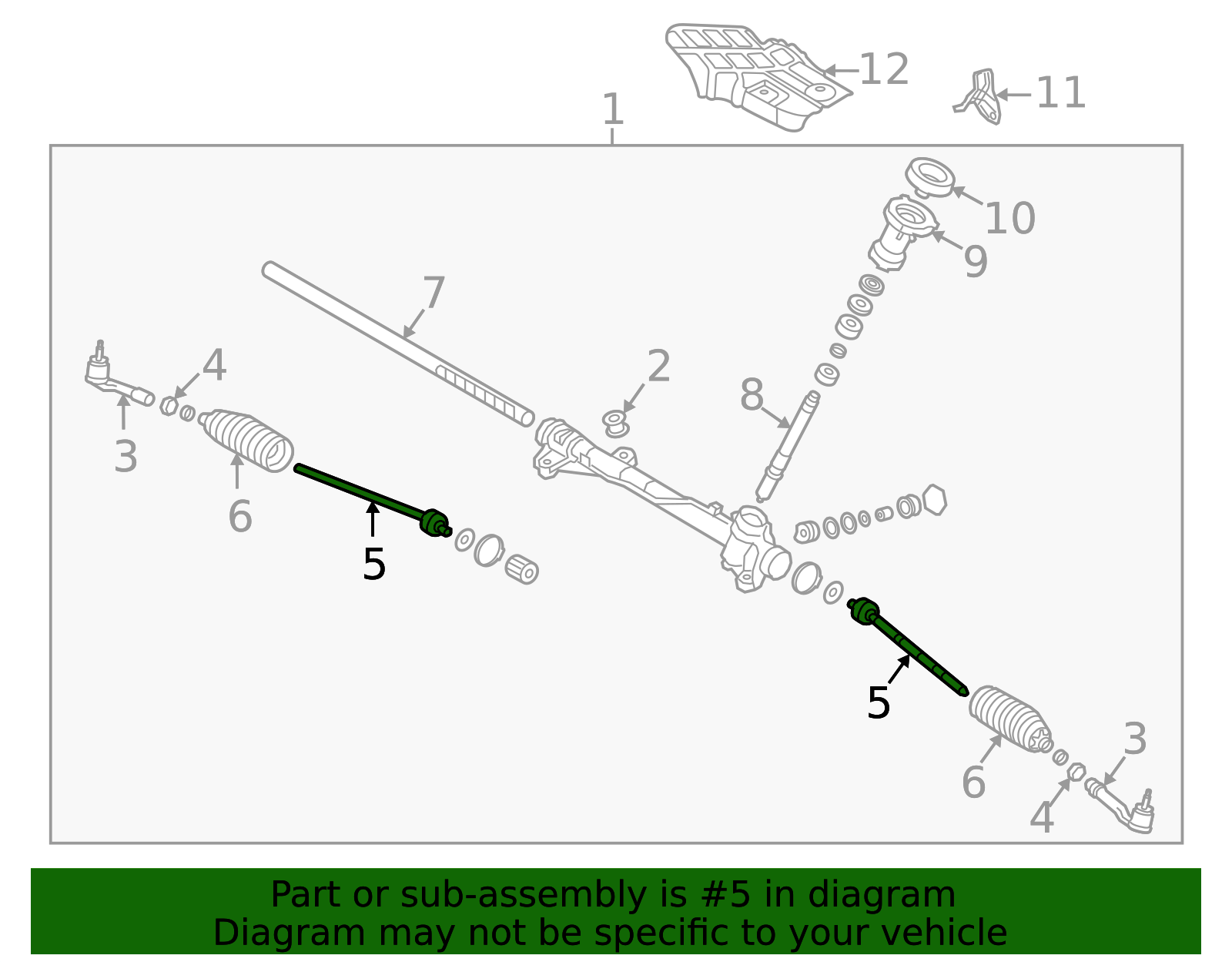 2021-2025 Hyundai Elantra Inner Tie Rod 56540-AA000 | Retail ...