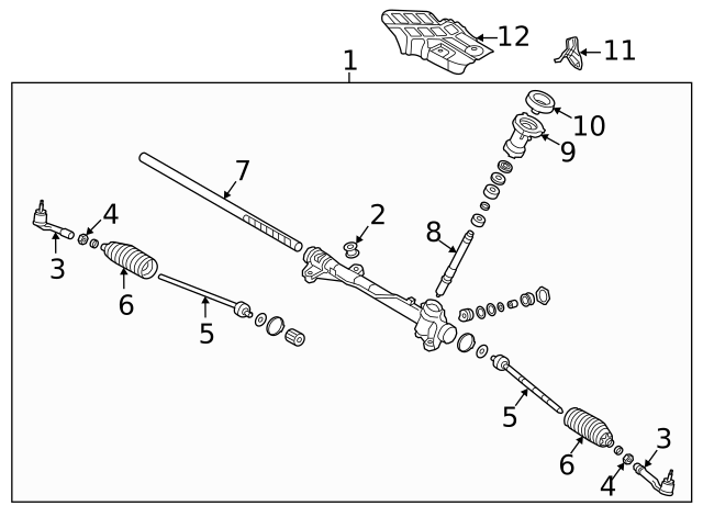 2021-2023 Hyundai Elantra Steering Gear 56500-AA100 | OEM Parts Online