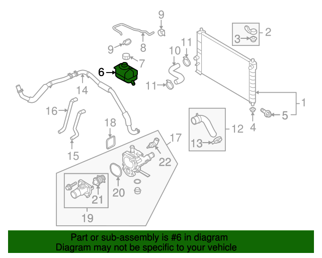 95216944 - Radiator Surge Tank 2007-2011 gm | Chevrolet Parts Direct