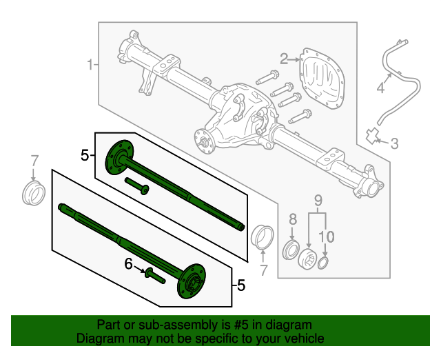 2015-2020 Ford F-150 Axle Shaft FL3Z-4234-E | OEM Parts Online