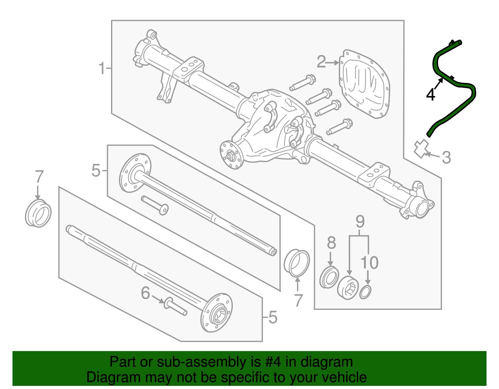 FL3Z-4A058-A - Vent Hose 2015-2020 Ford F-150 | Big 3 Auto Parts