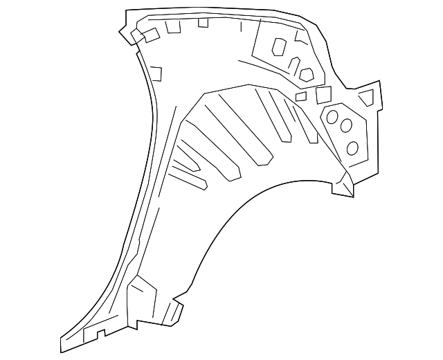 2016-2019 Chevrolet Volt Driver Side Quarter Inner Panel 23316231 ...