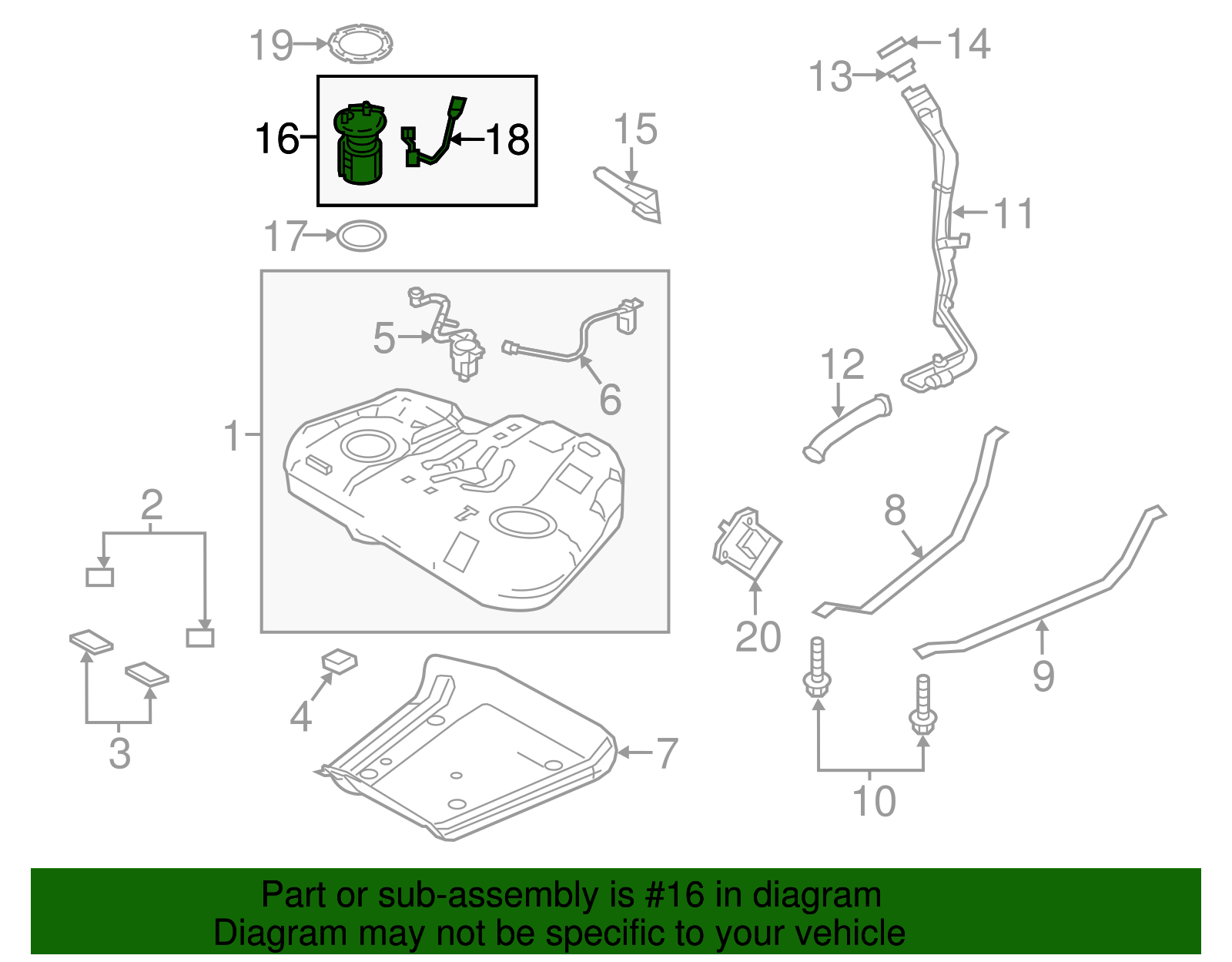 Genuine OEM Ford Part - Motorcraft™ Fuel Pump And Sender Assembly PFS ...