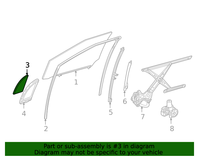 2016-2020 Toyota Mirai Fixed Glass 68126-62010 | Toyota Parts Center