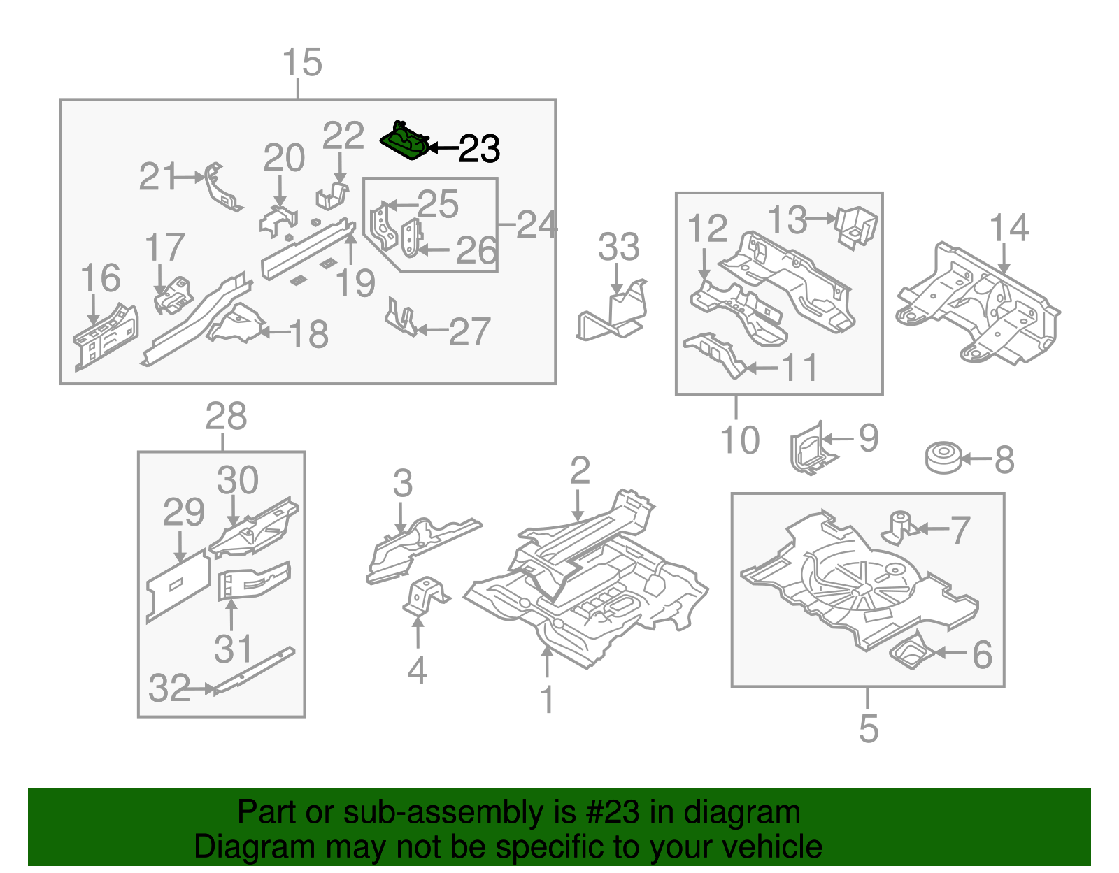 2004-2015 Mazda Rear Bracket BP4K-53-84XB | Retail Performance Auto Parts