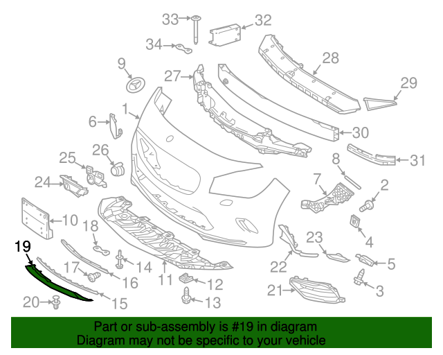 176-885-23-00 - Lower Trim 2017 Mercedes-Benz CLA 250 | Mercedes-Benz ...