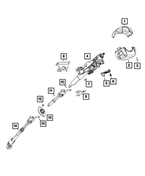 2013-2015 SRT Viper Steering Column 68159858AB | Mopar Estores