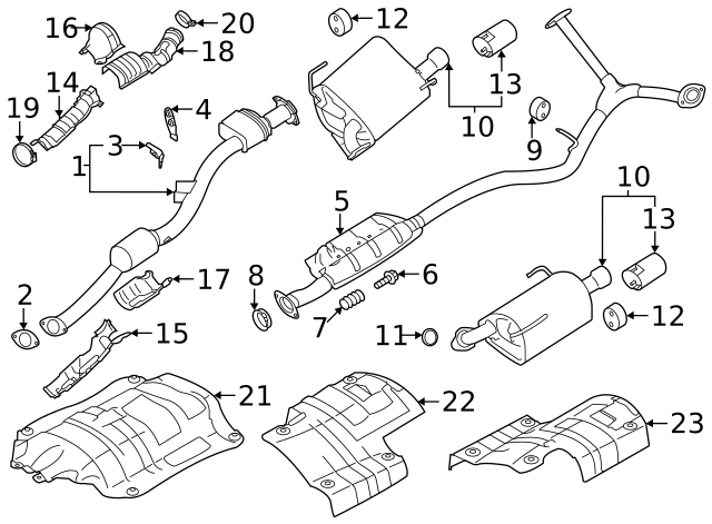 2019-2024 Subaru Converter & Pipe Hanger 44521AA380 | AutoNationParts.com