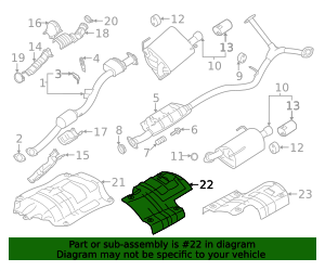2020-2025 Subaru Heat Shield 59024AN05A | Subaru Parts Store