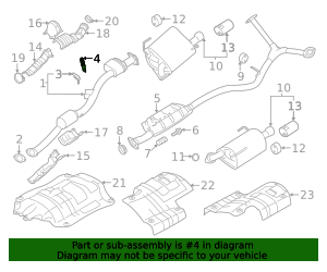 2019-2024 Subaru Converter & Pipe Hanger 44521AA380 | AutoNationParts.com
