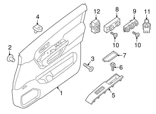 2018-2024 Nissan Window Switch 25401-EZ00B | Nissan Parts Plus